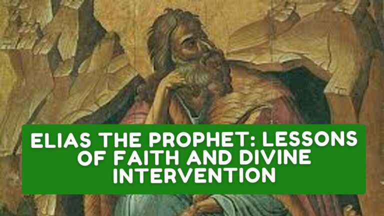Elias the Prophet: Lessons of Faith and Divine Intervention - Biblical ...