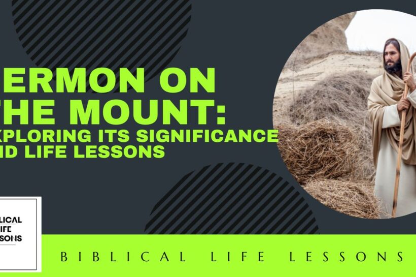 Biblical Life Lessons - Life Lessons We Can Get From The People in the ...