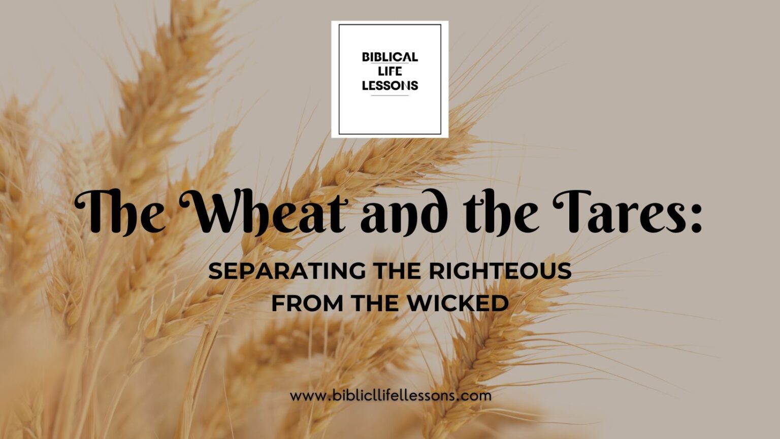 The Wheat and the Tares: Separating the Righteous from the Wicked ...