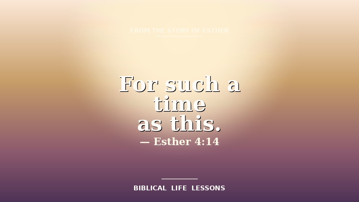What Esther Teaches Us About Showing Up When It Costs Us - Biblical ...